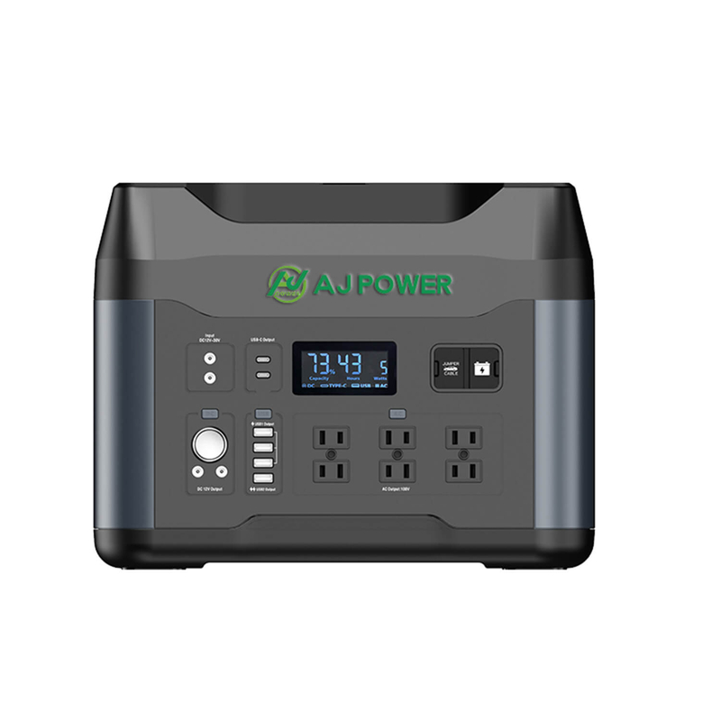 AJPB-62 DC 12v-30v Camping Portable Power Supply LiFePO4 1400Wh/1500W ...